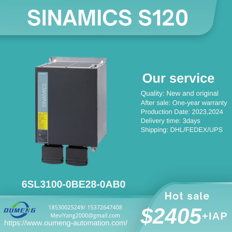 SIEMENS SINAMICS S120 6SL3100-0BE28-0AB0 Brand new one year warranty ...